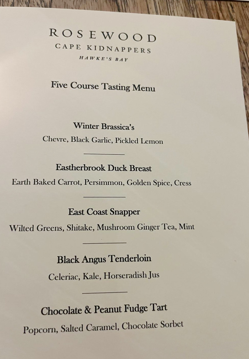 Hawkes Bay: Lunch at Cape Kidnappers