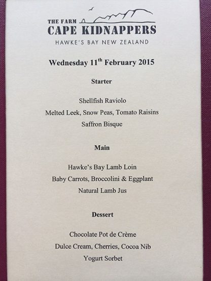 Hawkes Bay: Lunch at Cape Kidnappers